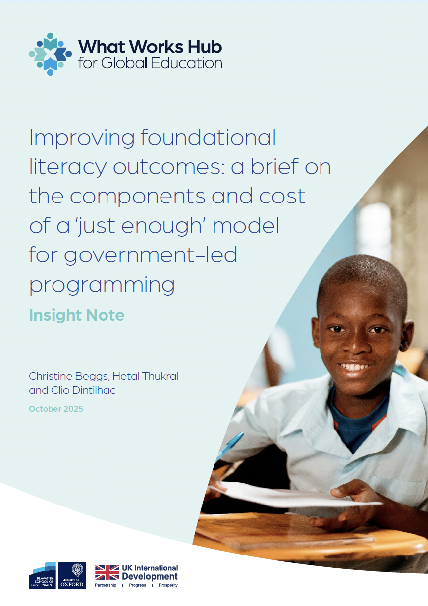Improving foundational literacy outcomes: a brief on the components and ...